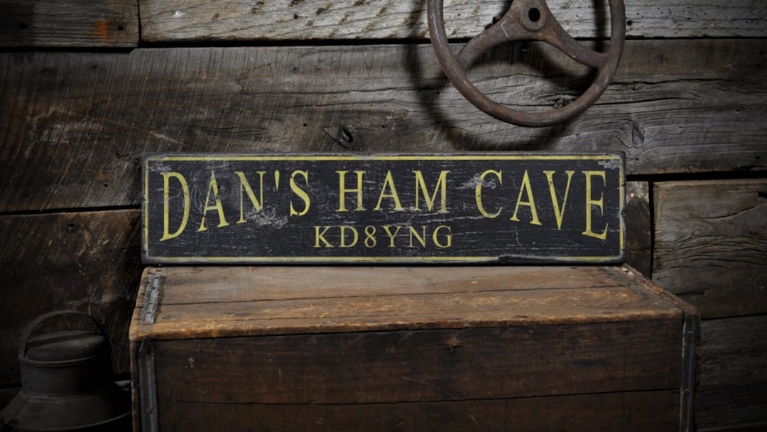 Custom Ham Radio Sign, Ham Radio Sign, Ham Radio, Wood Ham Radio Sign ...