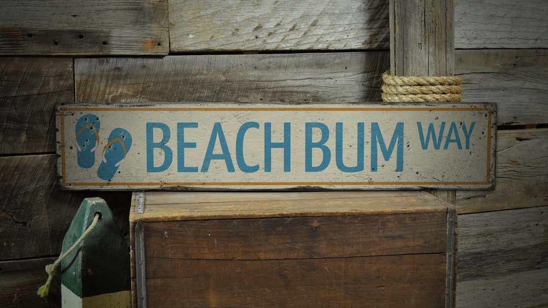Beach Bum Sign, Beach Bums Sign, Beach Bum, Beach Wooden Sign, Beach ...