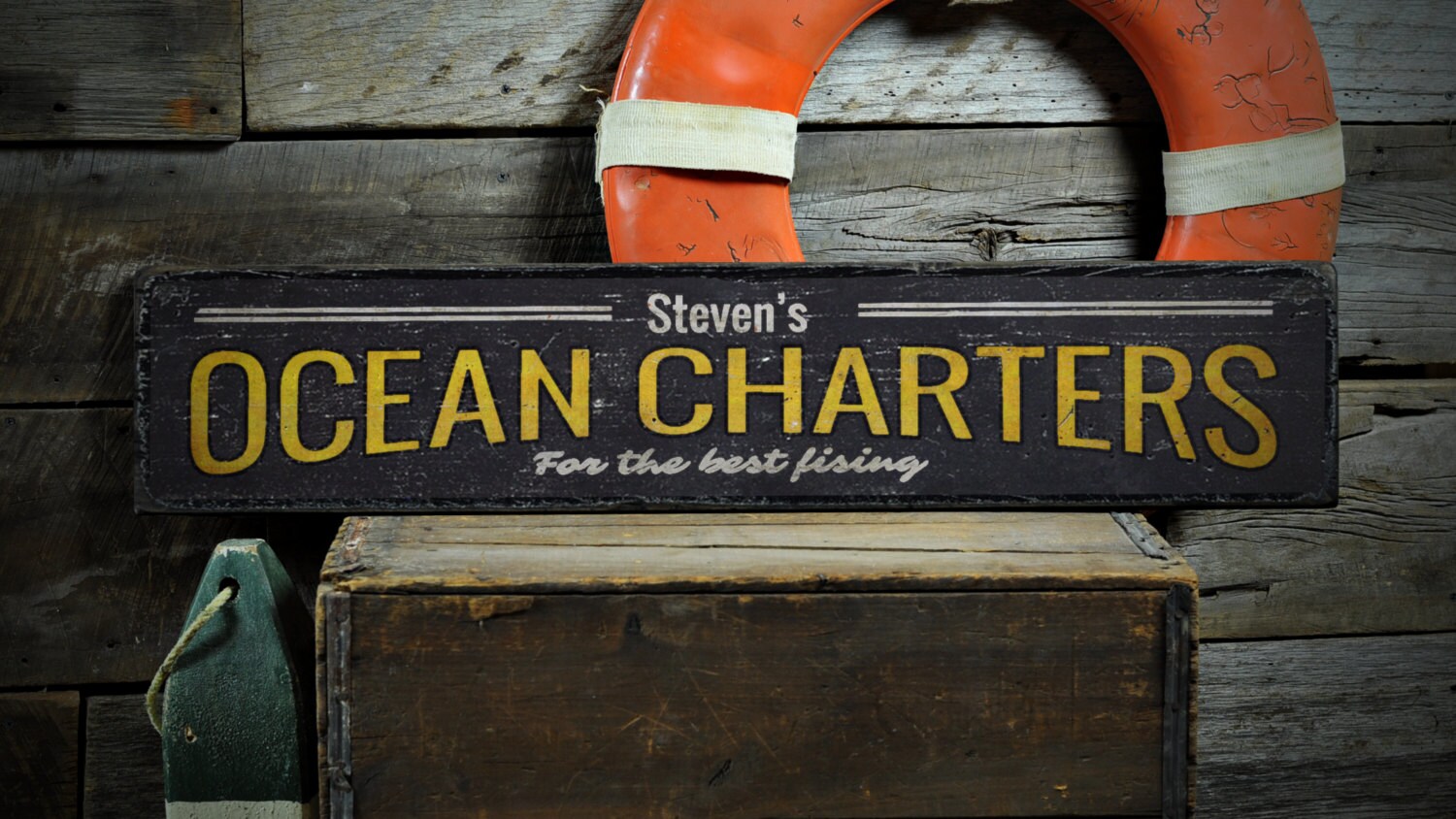 Fishing Sign Ocean Charters Deep Sea Fishing Custom Wood Sign - Etsy