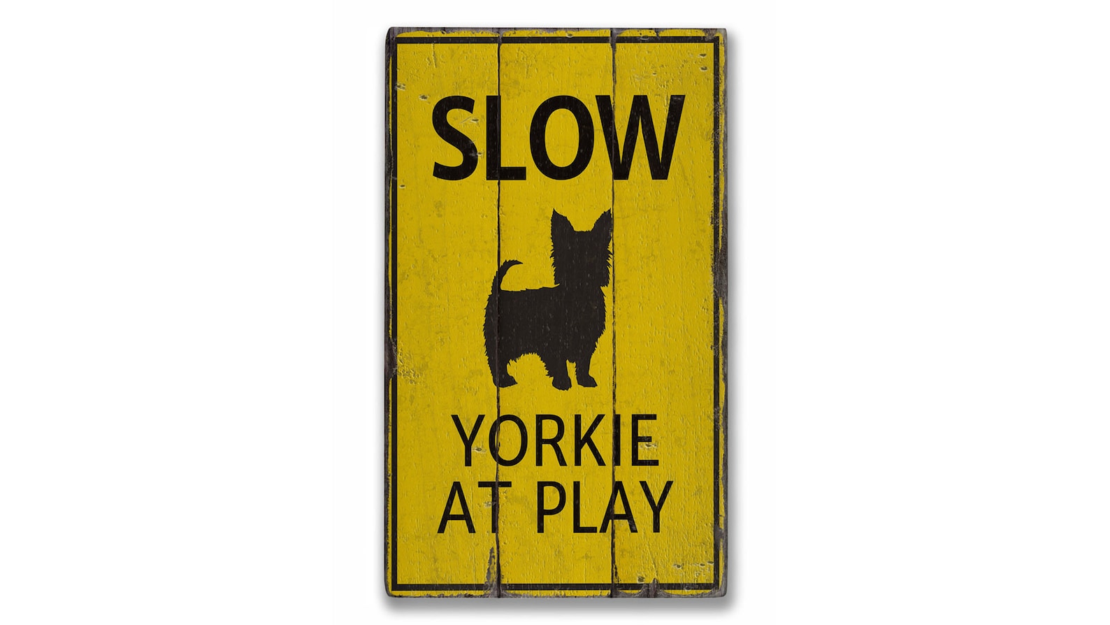 Yorkie at Play Sign Dog at Play Sign Slow Doggy at Play - Etsy