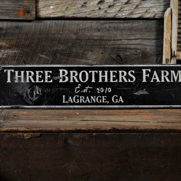 Custom Farm Sign - Etsy