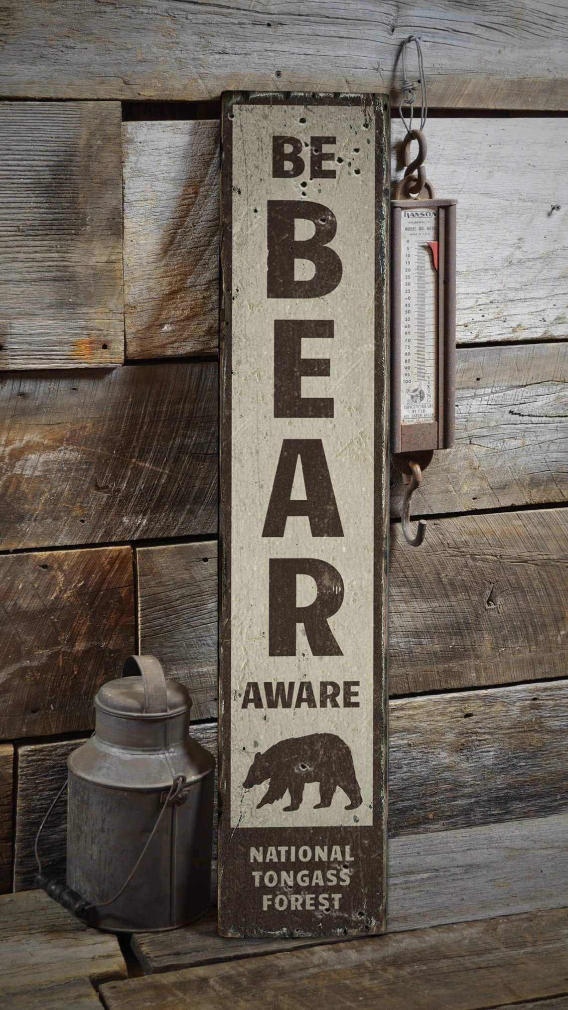 Be Bear Sign, Bear Outdoors Sign, Camping Decor, Wooden Living Lodge ...