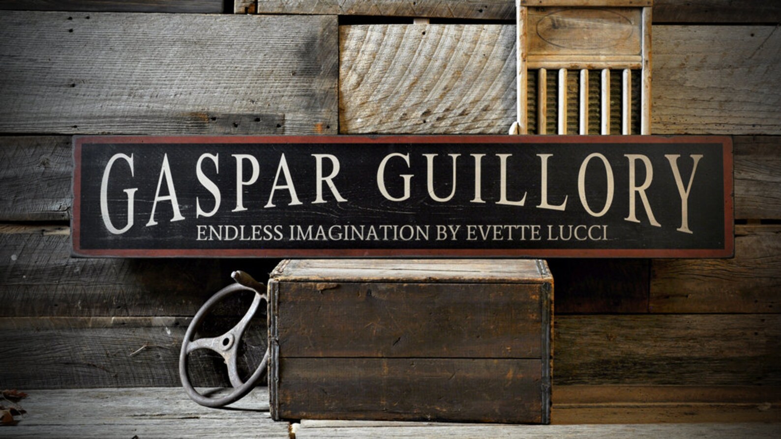 Custom Art Gallery Business Sign Rustic Hand Made Distressed | Etsy