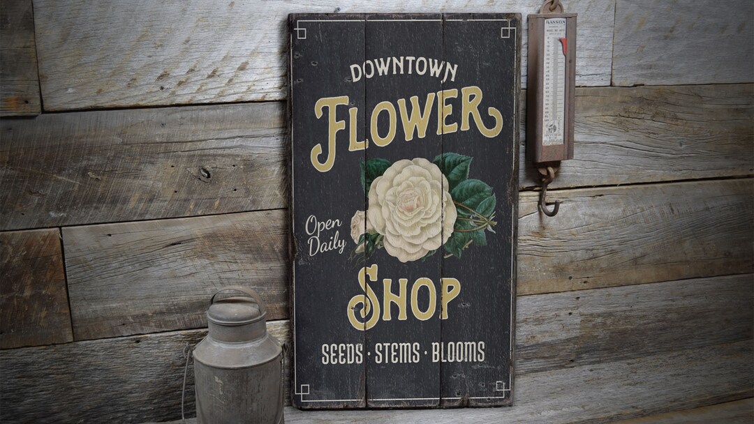Flower Shops Sign, Flower Shop Decor, Flower Sign Decor, Flower Decor ...