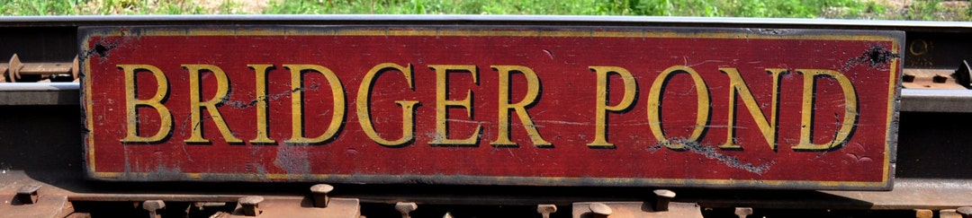 Custom Pond Wood Sign - Rustic Hand Made Vintage Wooden Sign - Etsy
