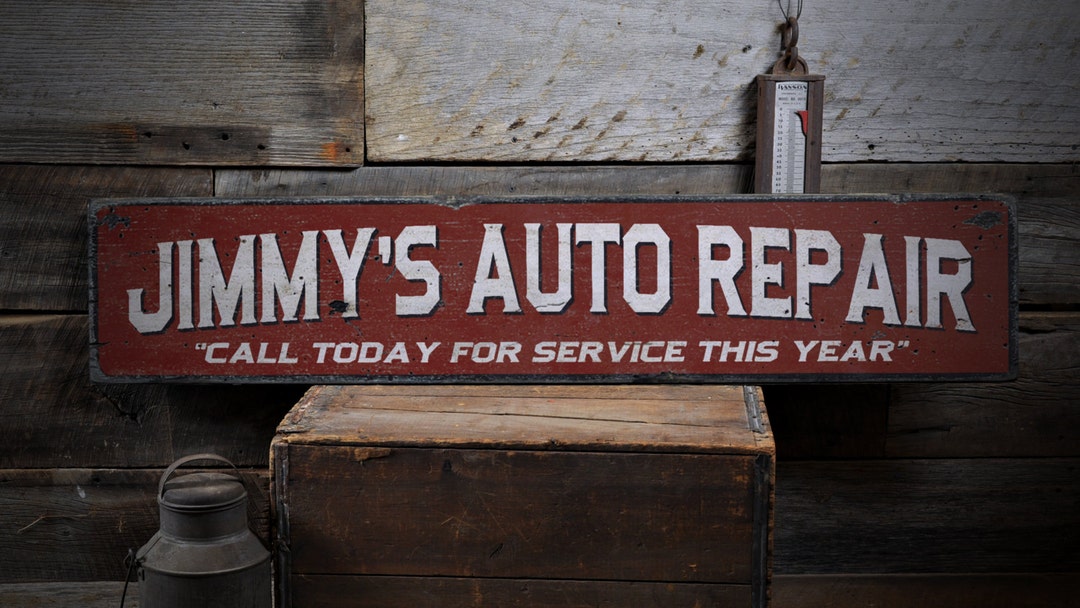 Auto Repair Sign, Mechanic Sign, Mechanic Gift, Mechanic Mancave ...