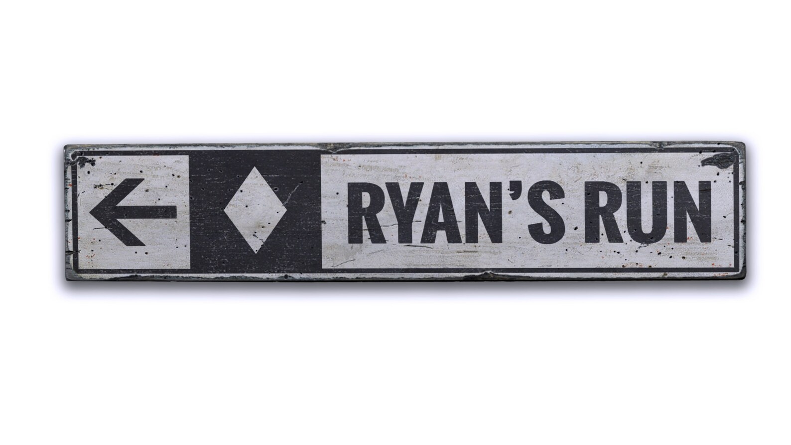 Ski Run Wood Sign Diamond Ski Sign Custom Ski Run Sign Ski | Etsy