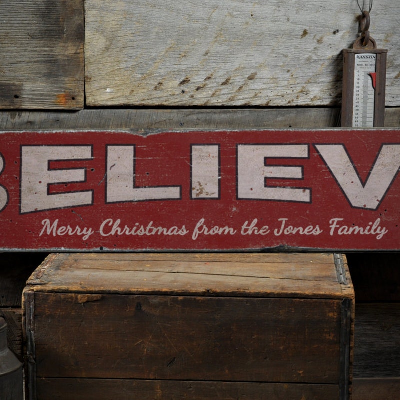 Rustic Holiday Sign - Etsy