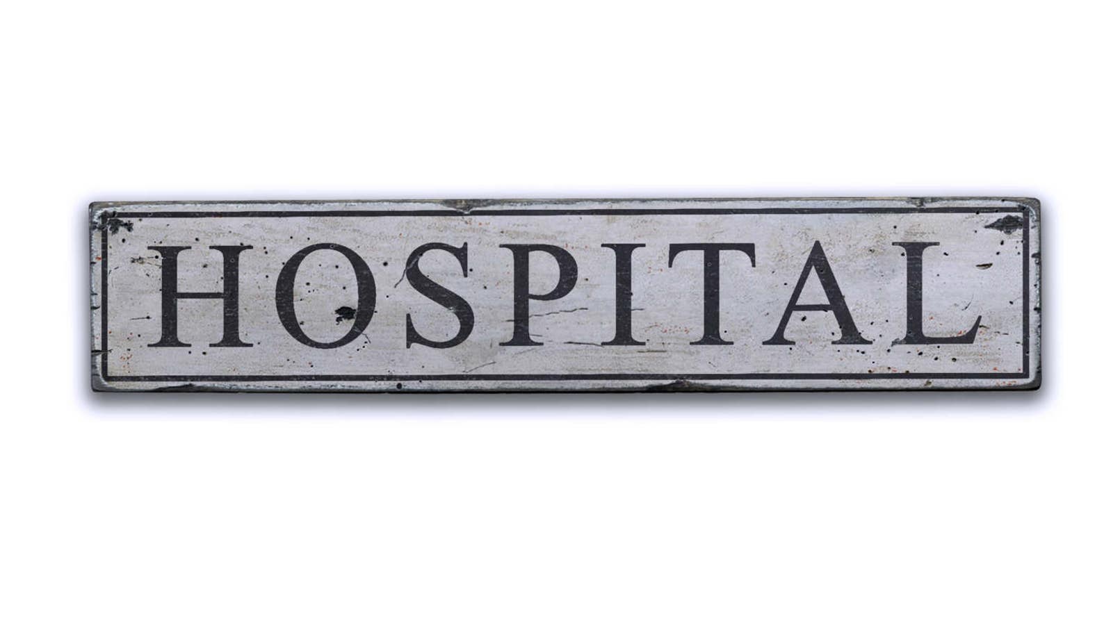 Hospital Sign Wood Hospital Sign Old Hospital Sign Rustic - Etsy