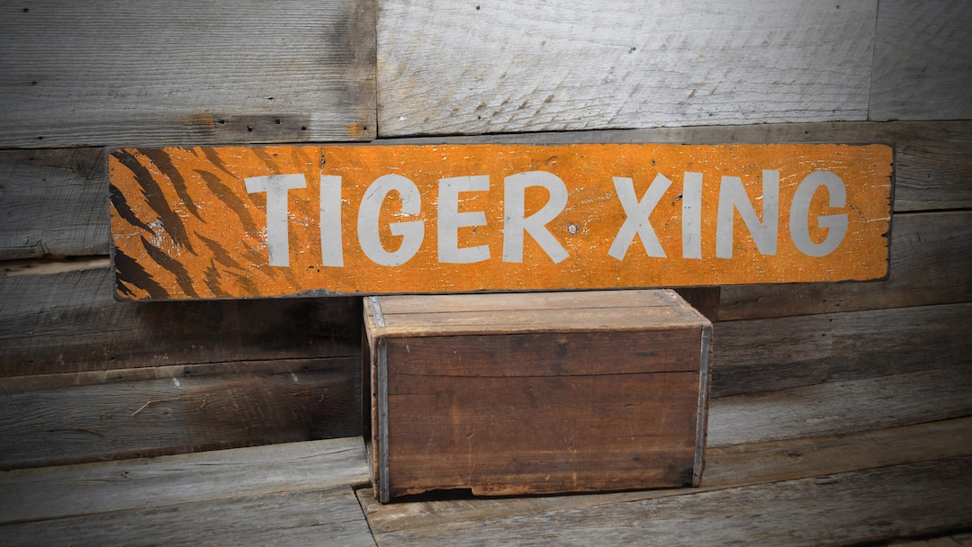 Tiger Crossing Sign, Tiger Sign, Tiger Decor, Kids Room Sign, Animals ...