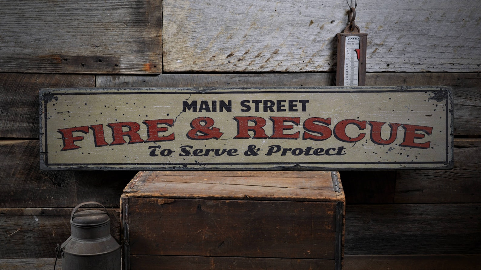Fire and Rescue Sign Fire Rescue Sign Custom Fireman Gift - Etsy
