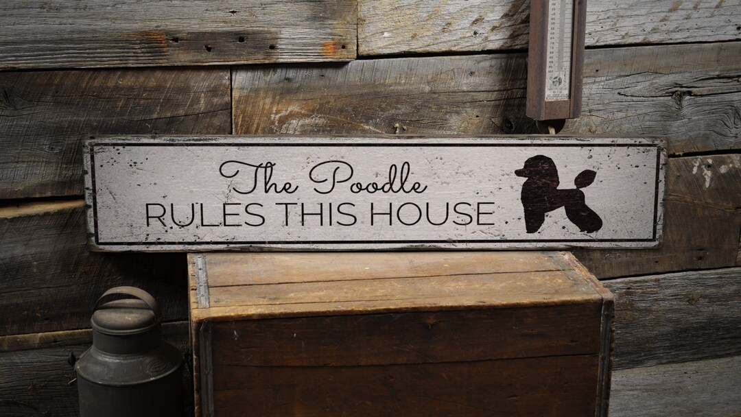 Poodle Owners Sign, Poodle Lover Decor, Poodle Owener Gift, Wood Dog ...