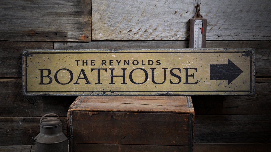 Wood Boating Sign, Boating Gift, Boat House Decor, Boat House Sign ...