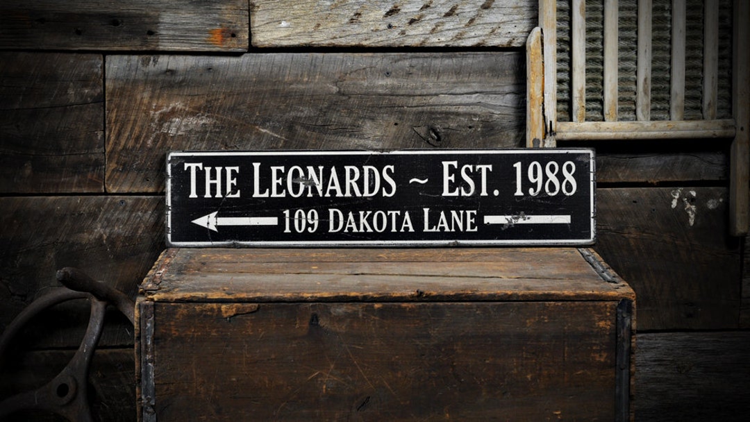 Address Sign, House Number Sign, Rustic Address Sign, Home Address Sign ...
