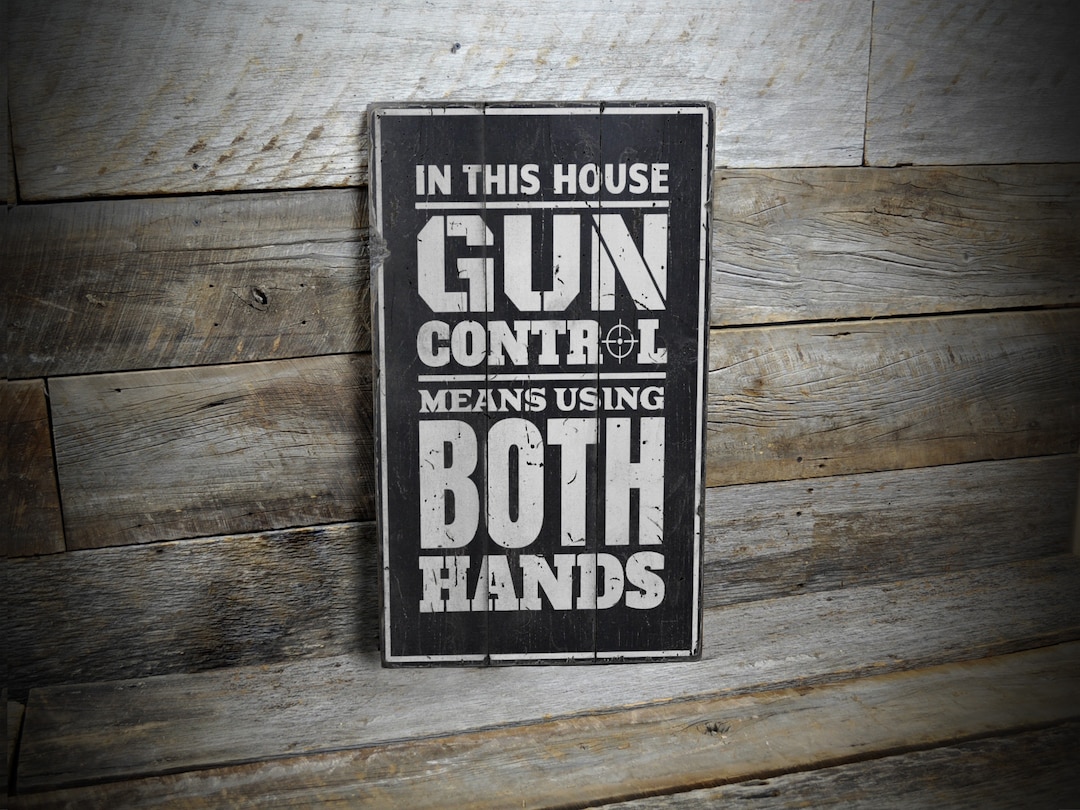 Gun Control Sign, Warning Sign, Gun Protected Property, 2nd Amendment ...