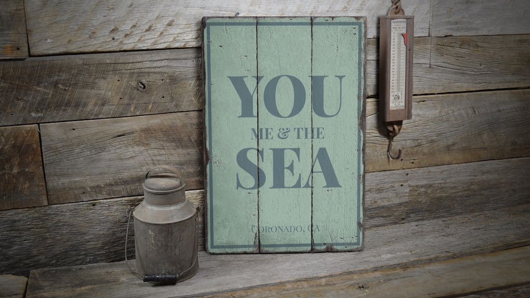 You & Sea Signs, Wooden Saying Sign, Sea Life Sign, Sea Life Decor ...