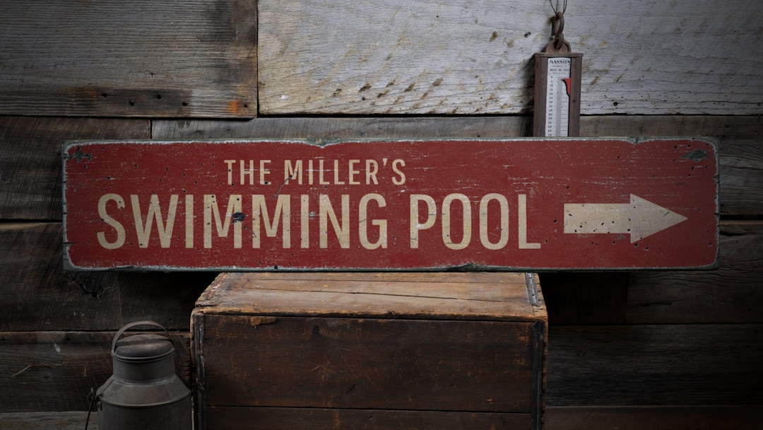 Pool Sign, Swimming Pool Sign, Swimming Pool, Pool House Decor, Pool ...