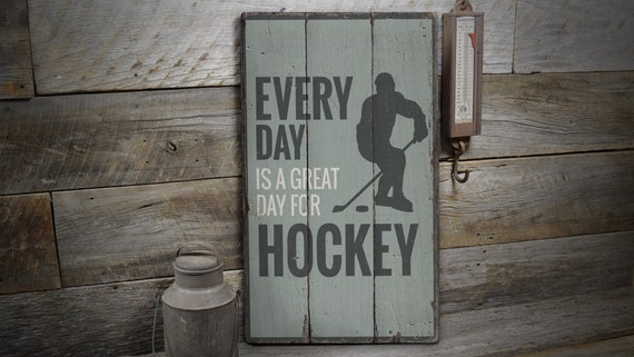 Ice Hockey Player Sign Hockey Sign Decor Hockey Gifts Sign - Etsy