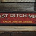 Custom Coal Mine City State Miner Sign - Rustic Hand Made Vintage ...