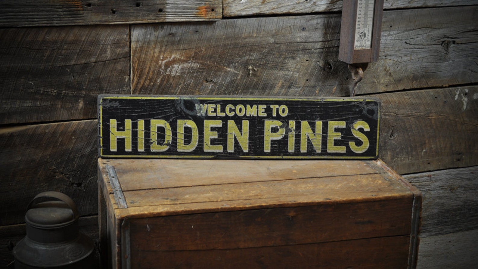 Custom Welcome to City Sign Rustic Hand Made Vintage Wooden | Etsy