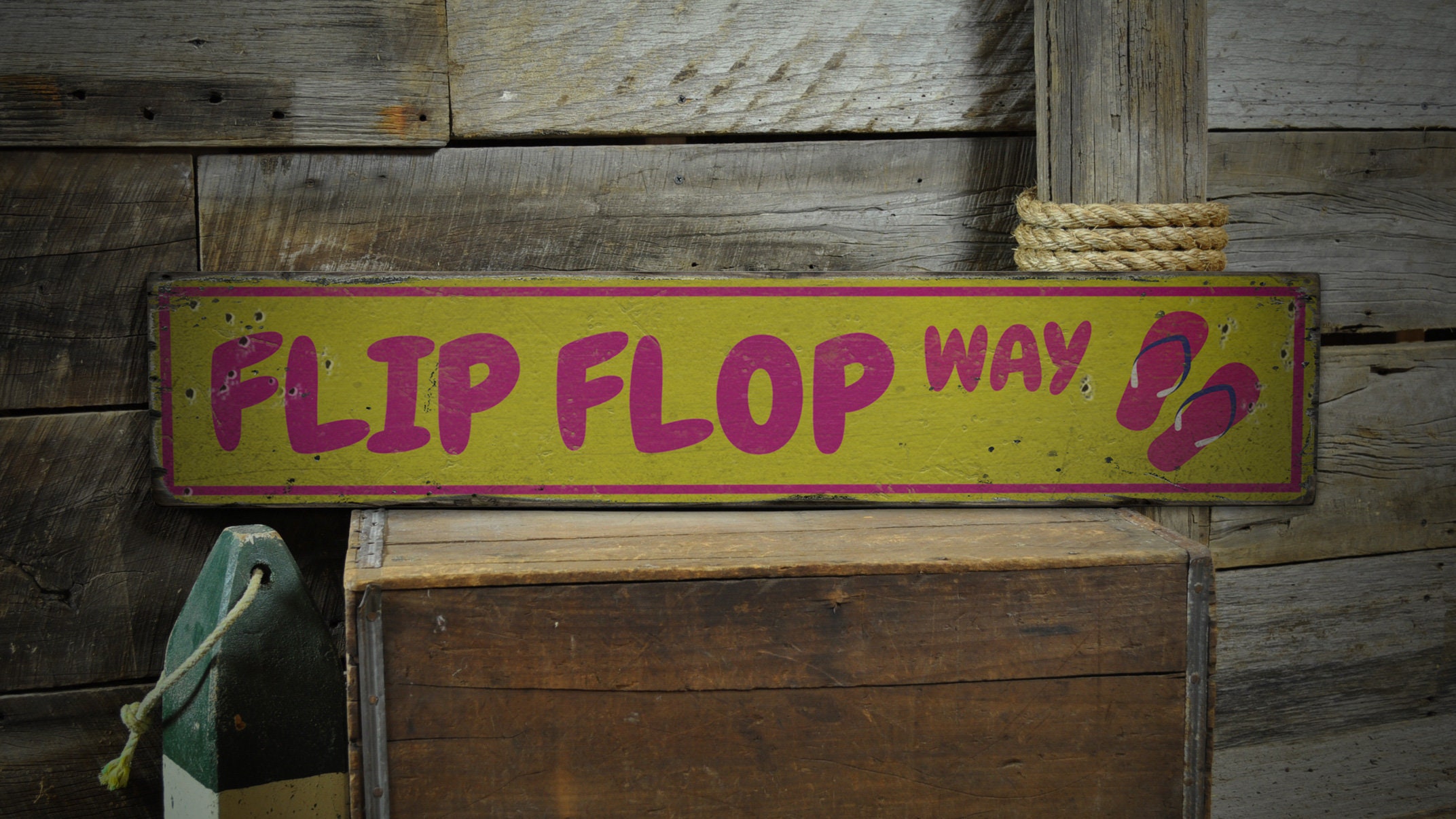 Flip Flop Sign Flip Flop Wall Decor Decor Flip Flops Beach - Etsy UK