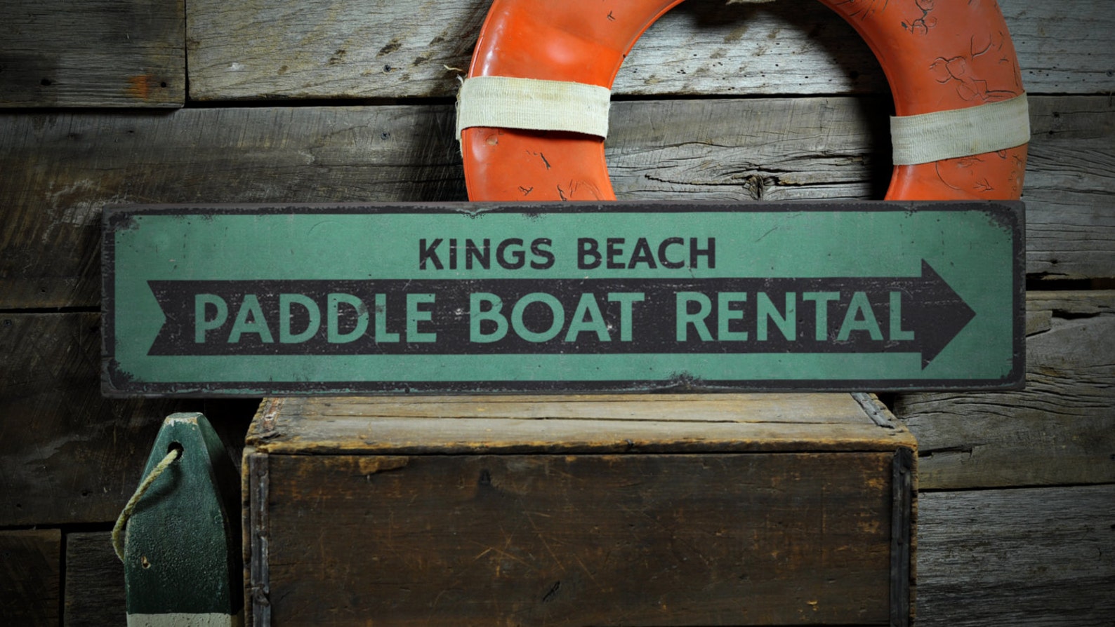 Paddle Boat Rental Wood Sign, Custom Beach Location Sign, Distressed ...