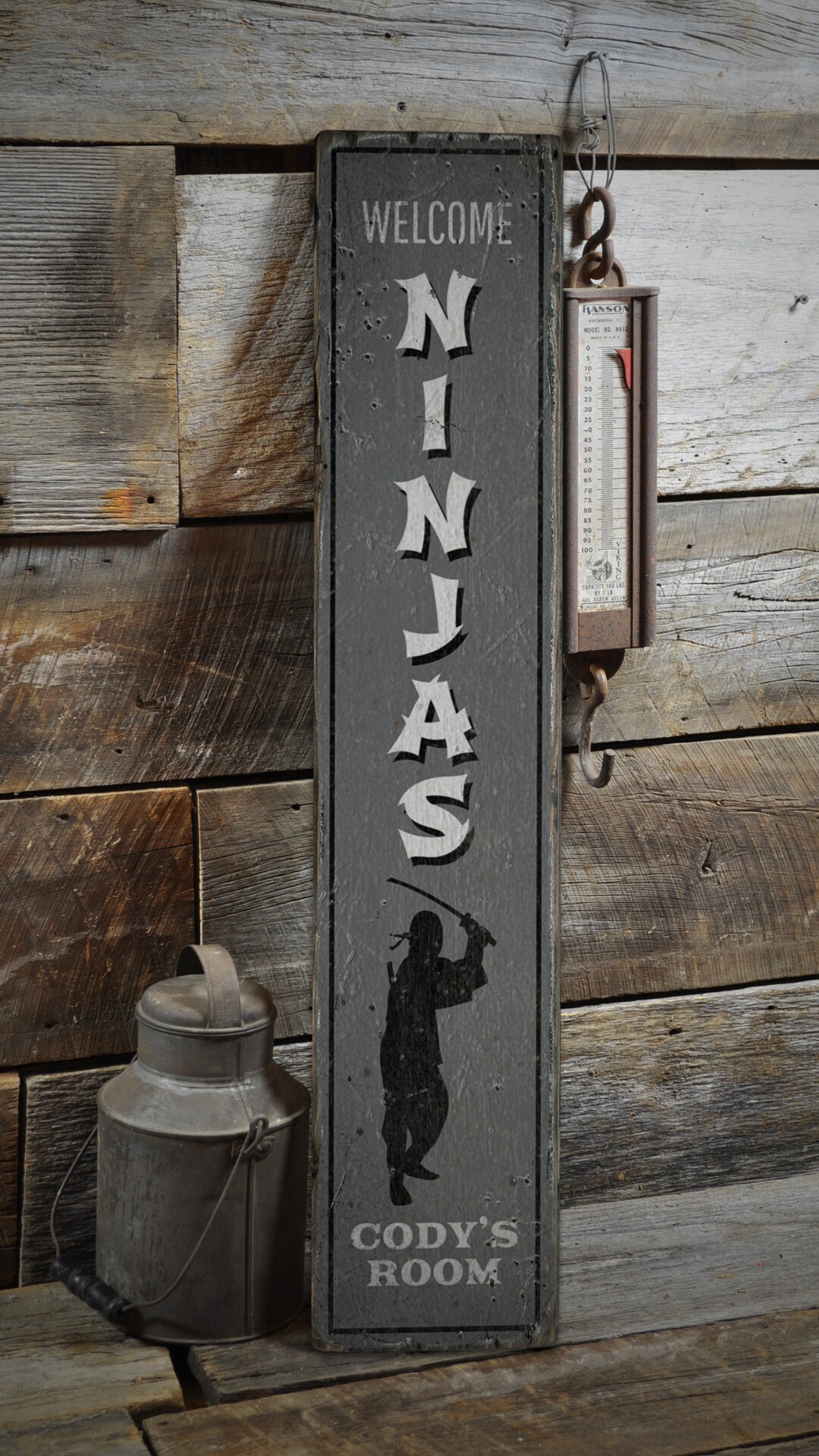 Kid Ninja Sign, Ninja Sign, Kid Sign, Kid Room Decor, Wooden Kids Sign ...