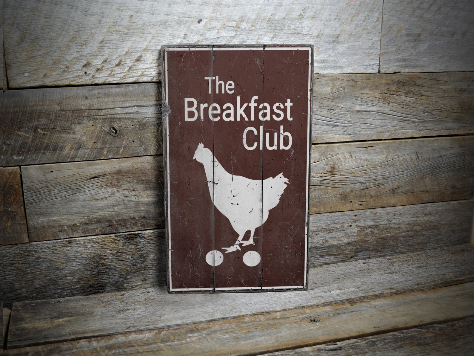 The Breakfast Club Sign, Farmhouse Kitchen, Sign for Chicken, Chicken ...