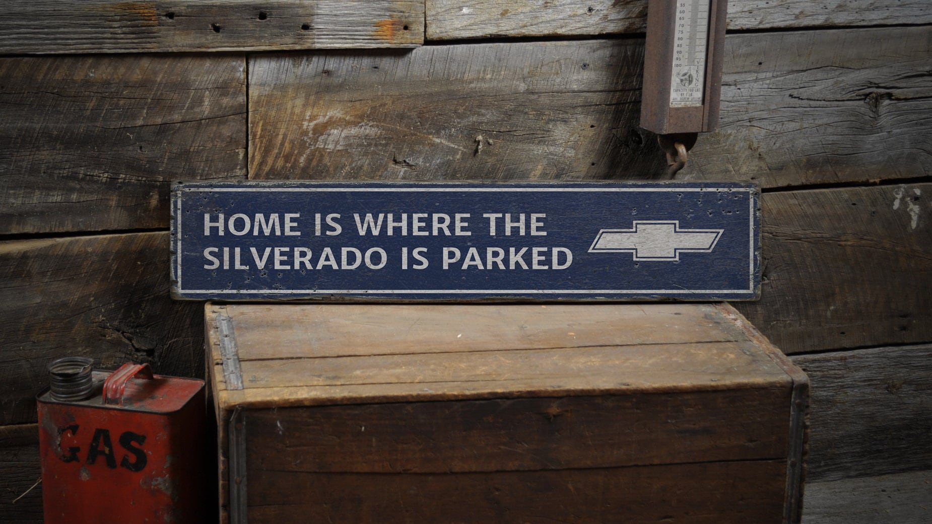 Letrero de Silverado para Chevy, Letrero de madera para Chevy Silverado ...