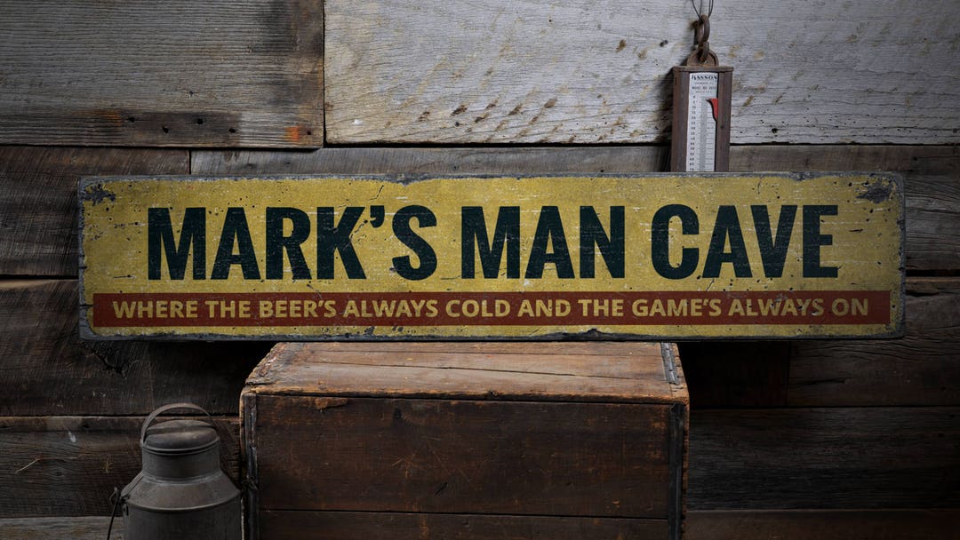 Man Cave Saying Sign, Man Phrase Sign, Beer Lover Gift, Man Cave Sign ...