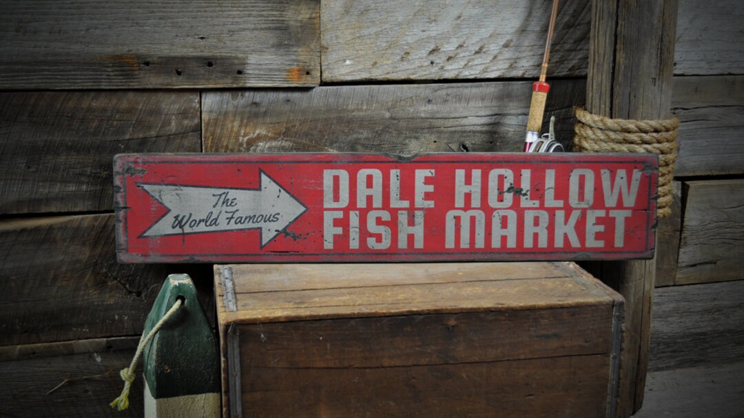 Custom Fish Market Lake House Sign, Fisherman Market Signs, Sign for ...
