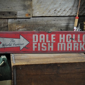 Custom Fish Market Lake House Sign, Fisherman Market Signs, Sign for ...