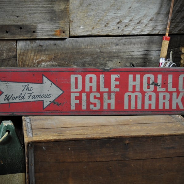 Fish Market Sign - Etsy