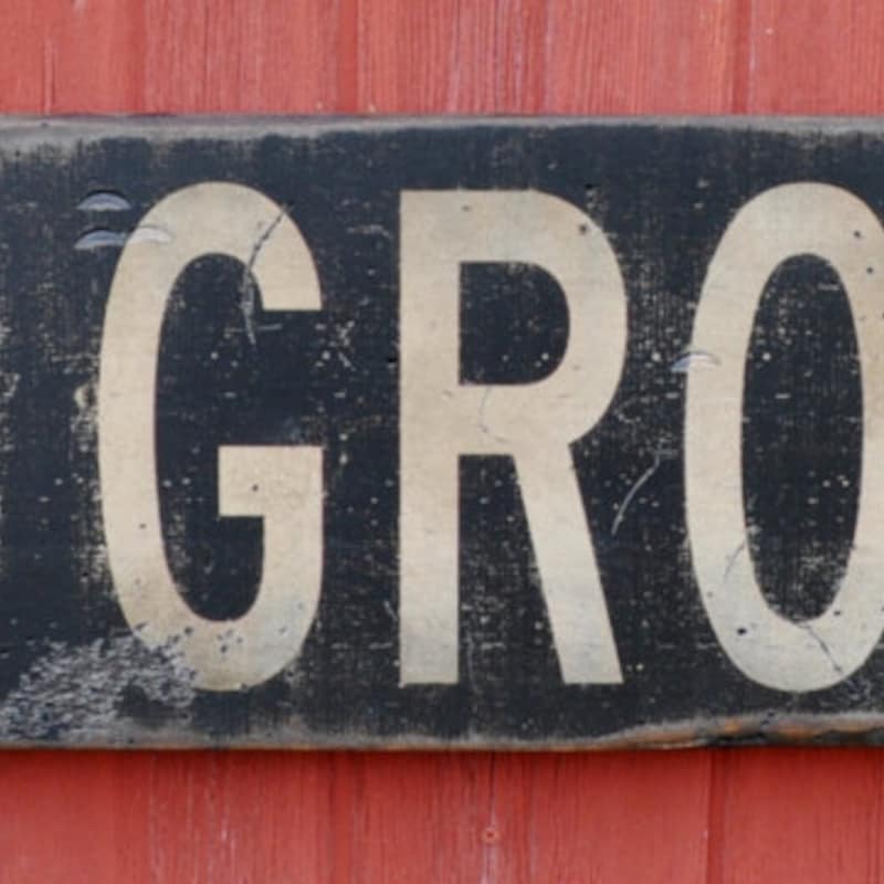 Large Vintage Sign - Etsy