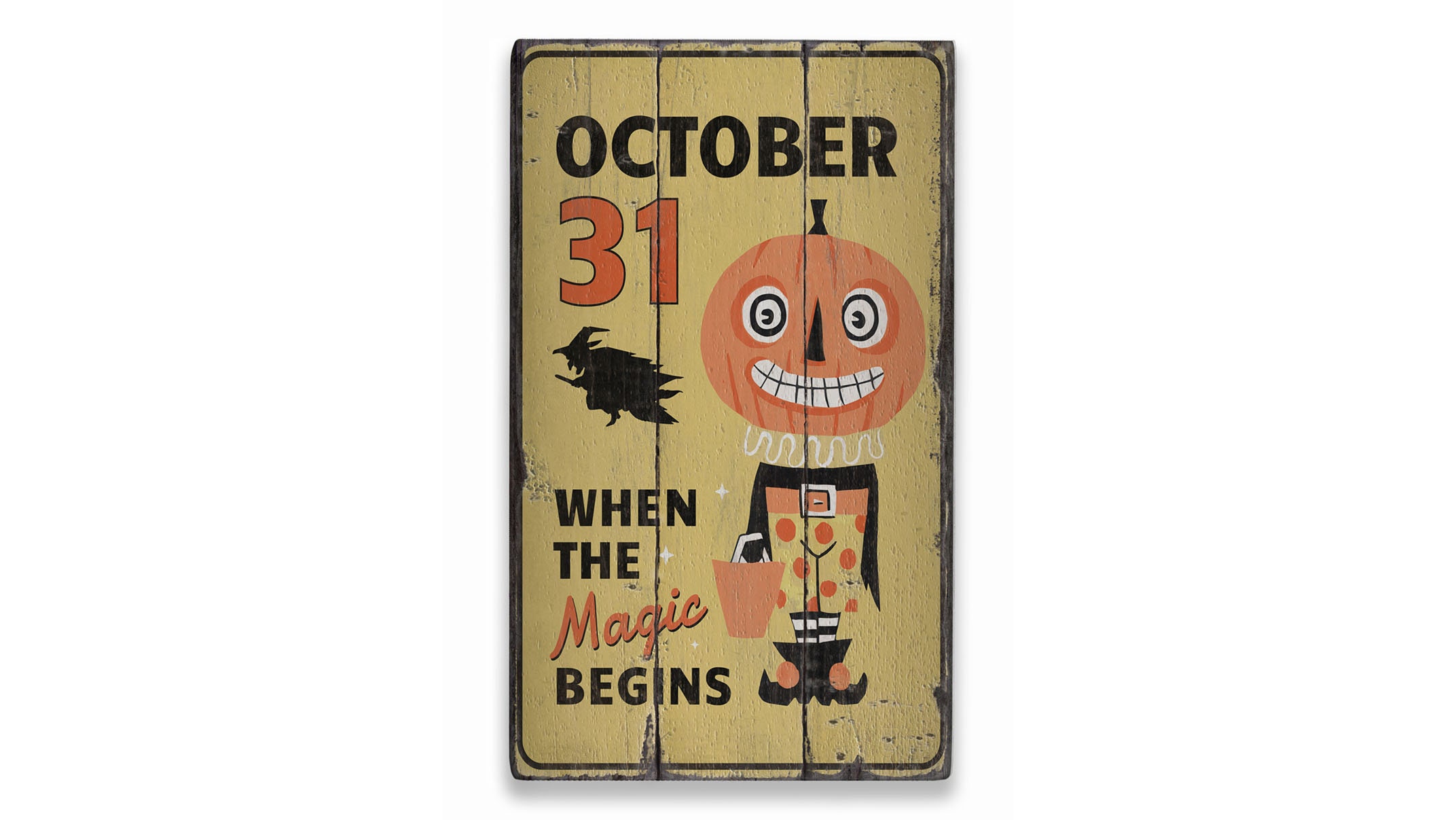 October 31st Sign Halloween Decor Haunted Decor Wood Scary - Etsy