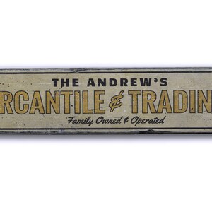 Trading Co Sign, Wood Mercantile Sign, Mercantile Decor, Custom Store ...
