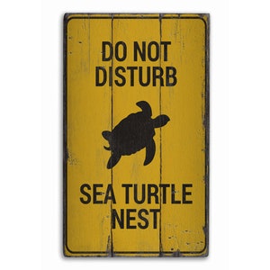 Sea Turtle Nest Sign, Do Not Disturb Sign, Turtle Protection Sign ...