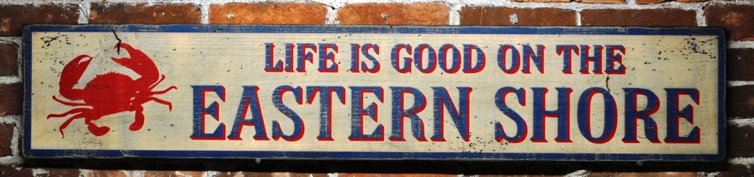 Custom Coastal Sign, Crab Sign, Seaside Decor, Coastal Living Decor ...