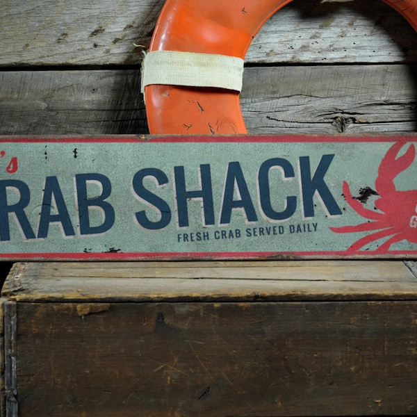 Crab Shack Sign - Etsy