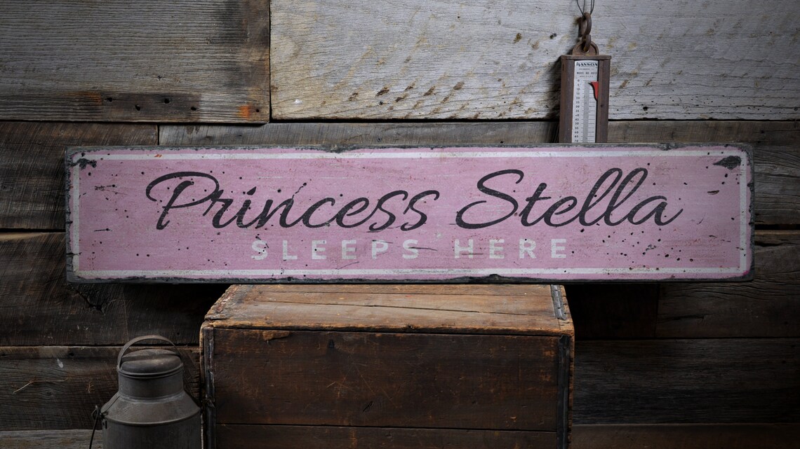 Princess Wood Sign Little Girl Room Decor Baby Girl Nursery - Etsy