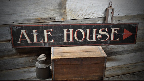 Ale House Pub Brewery Sign House Decoration Pub House Sign | Etsy