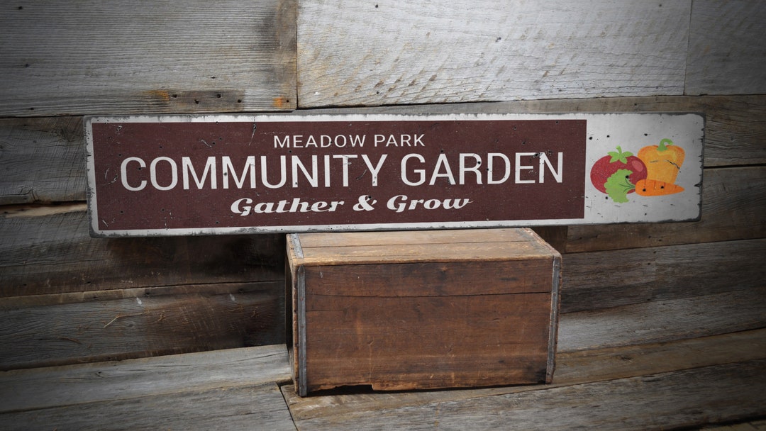 Community Garden Sign, Custom Location Sign, Allotment Garden ...