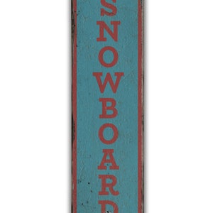 Snowboard Signs, Wooden Snowboard Sign, Old Snowboard Wooden Sign ...