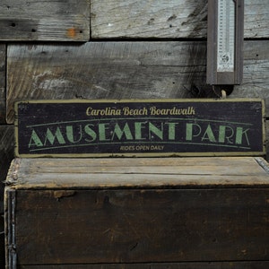 Amusement Park Sign, Custom Boardwalk Sign, Boardwalk Sign, Carnival ...