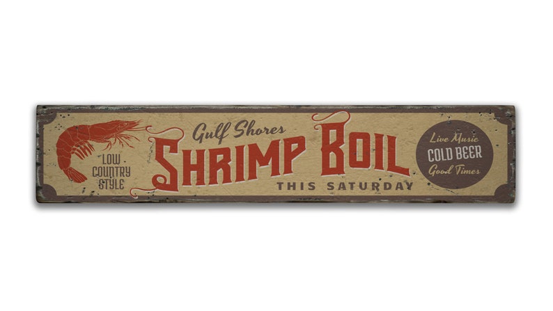 Boiled Shrimp Signs Wooden Shrimp Sign Shrimps Lover Gift - Etsy