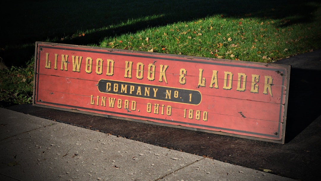 Custom Firehouse Company Sign - Rustic Hand Made Vintage Wooden Sign ...