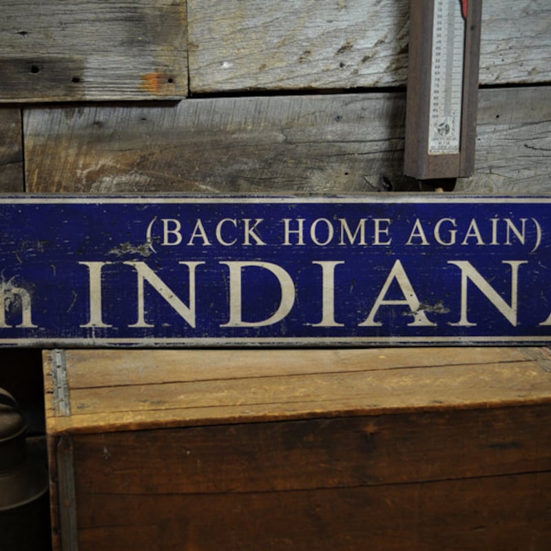 Indiana Home Sign - Etsy