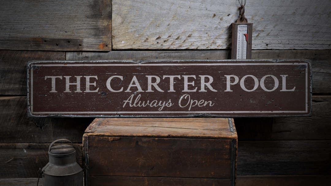 Pool Always Open Sign, Custom Family Pool Sign, Swimming Pool Gift for ...