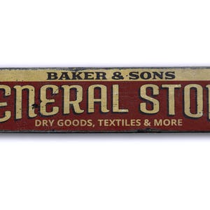 General Store Decor, Custom Store Sign, General Store Sign, Family ...