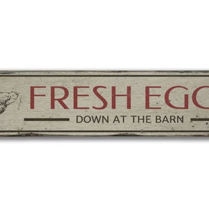 Fresh Eggs Sign, Freshly Dropped Eggs Sign, Chicken Coop Sign, Wooden ...